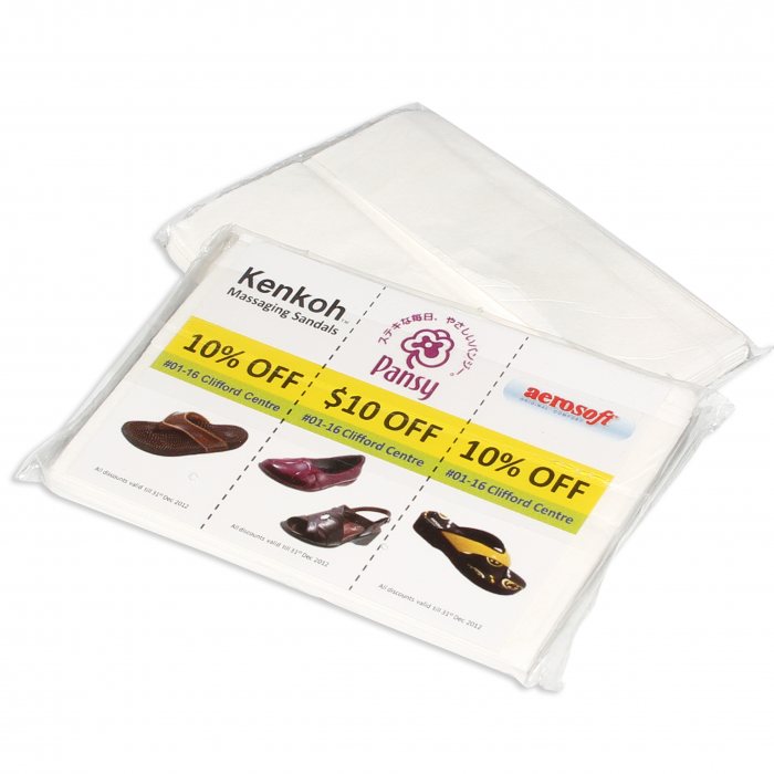 Customised Tissue Packet (Card Insert) With Logo Print Singapore