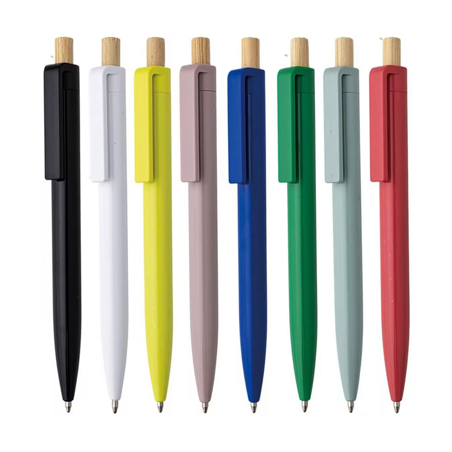 Customised Julian Ball Pen (with Bamboo Button) With Logo Print Singapore