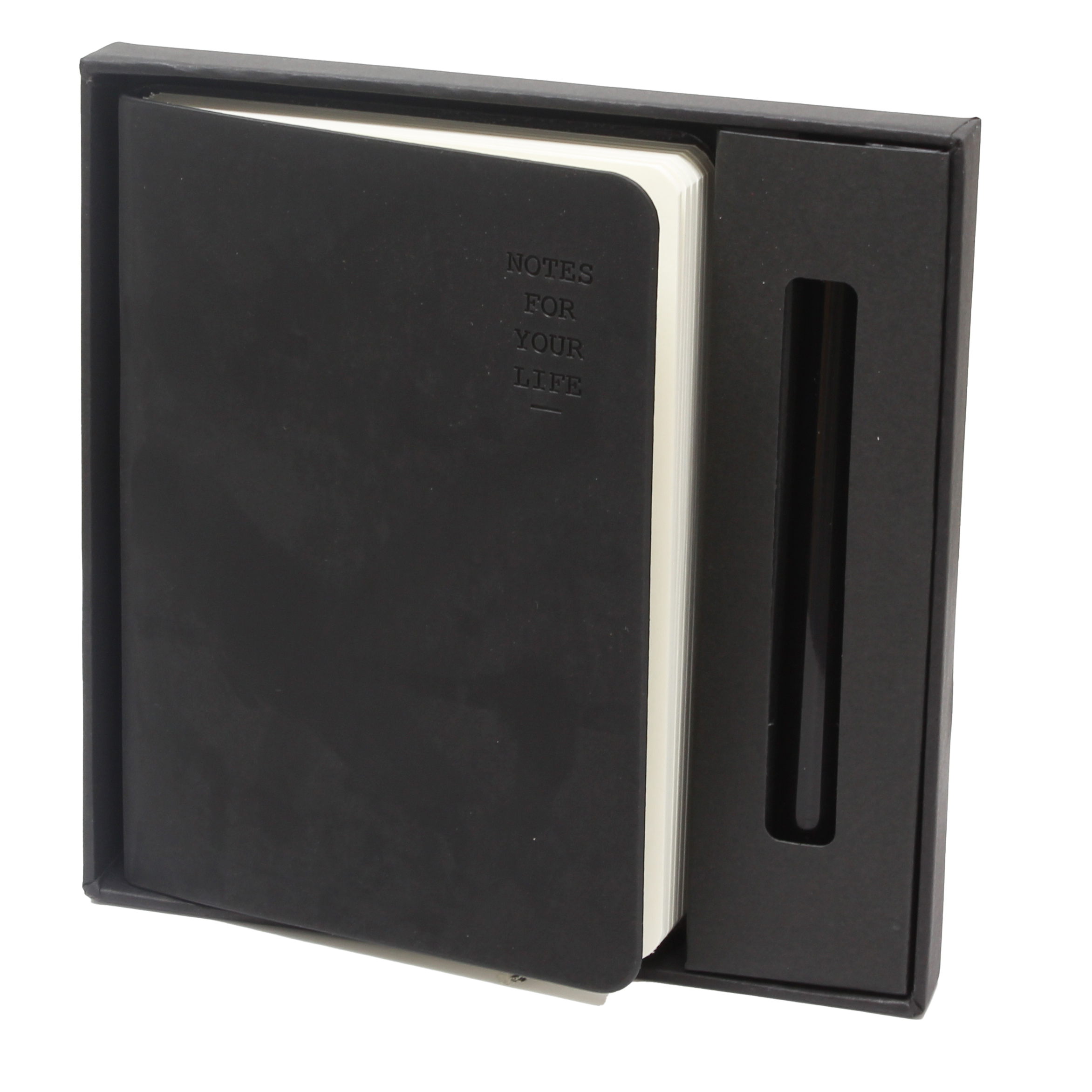Customised Premium Leather A6 Notebook with Pen Set With Logo Print ...
