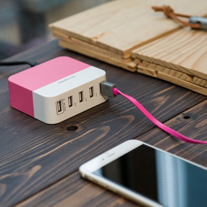 Customised Powerblock 5 x USB Charger (10.6A) With Logo Print Singapore