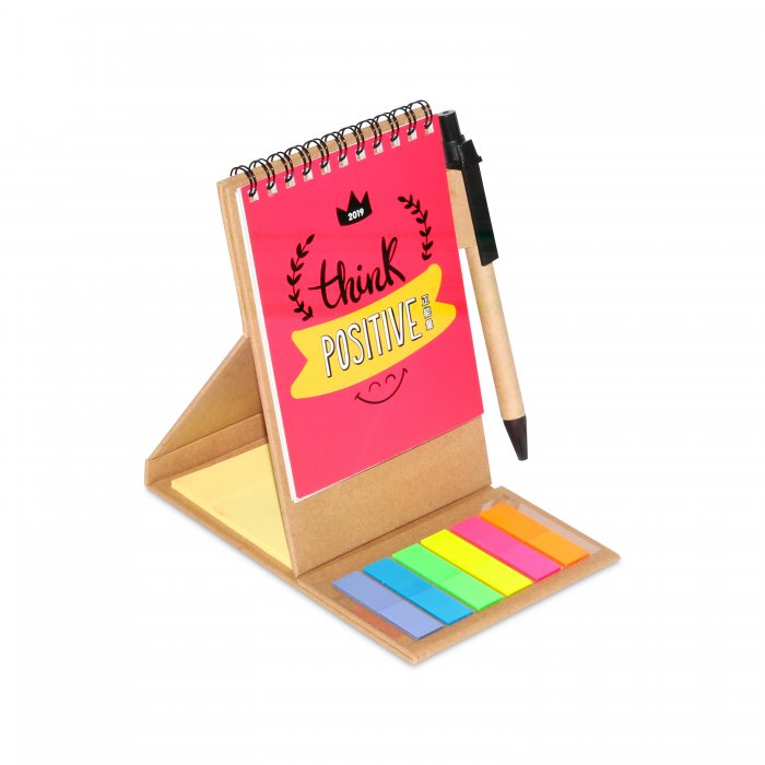 Customised Think Positive (With Post-It & Pen) With Logo Print Singapore