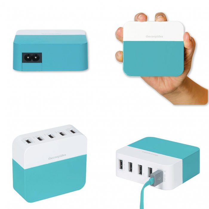 Customised Powerblock 5 x USB Charger (10.6A) With Logo Print Singapore