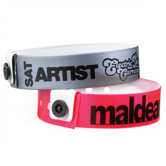 Customised Vinyl Wrist Tag With Logo Print Singapore