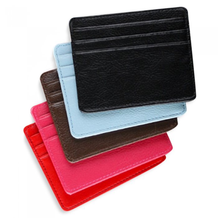 Customised Elegant PU Card Case With Logo Print Singapore