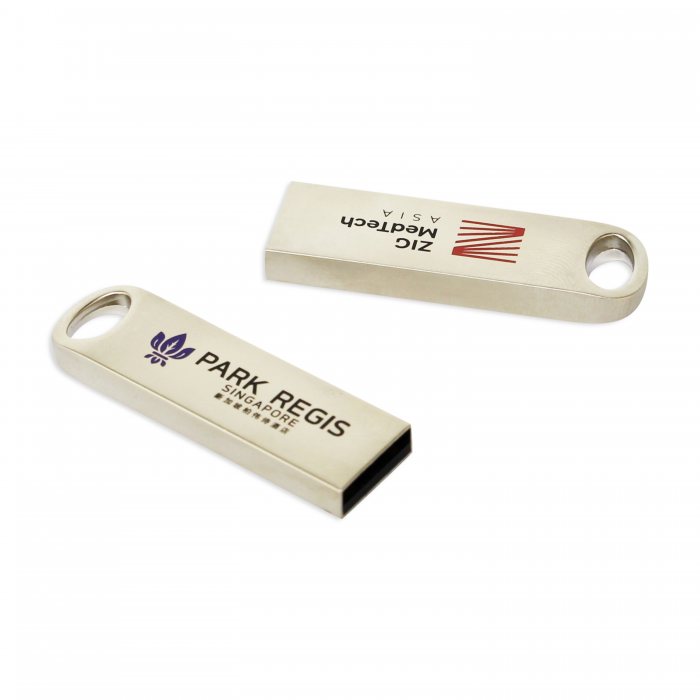 Customised Allo Metallic USB Thumb Drive With Logo Print Singapore