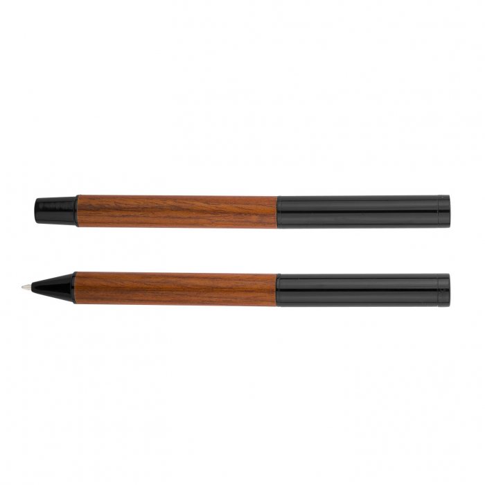 Balmain Woodgrain Duo Pen Set | Custom Executive Pens Printing