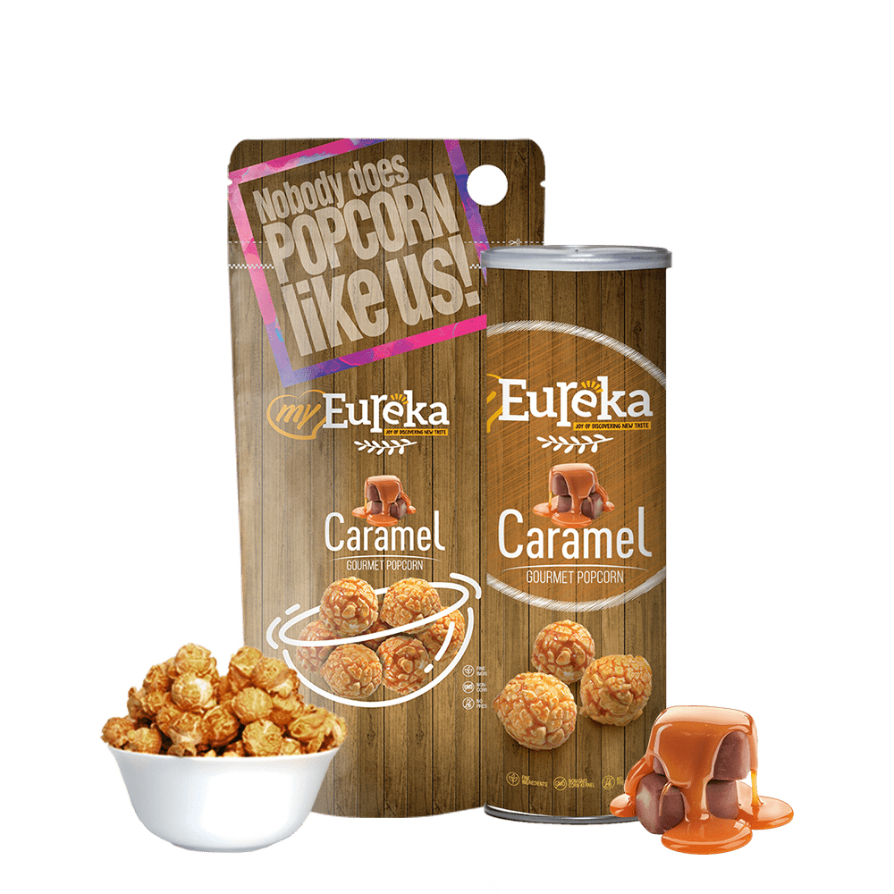 Customised Eureka Caramel Popcorn With Logo Print Singapore