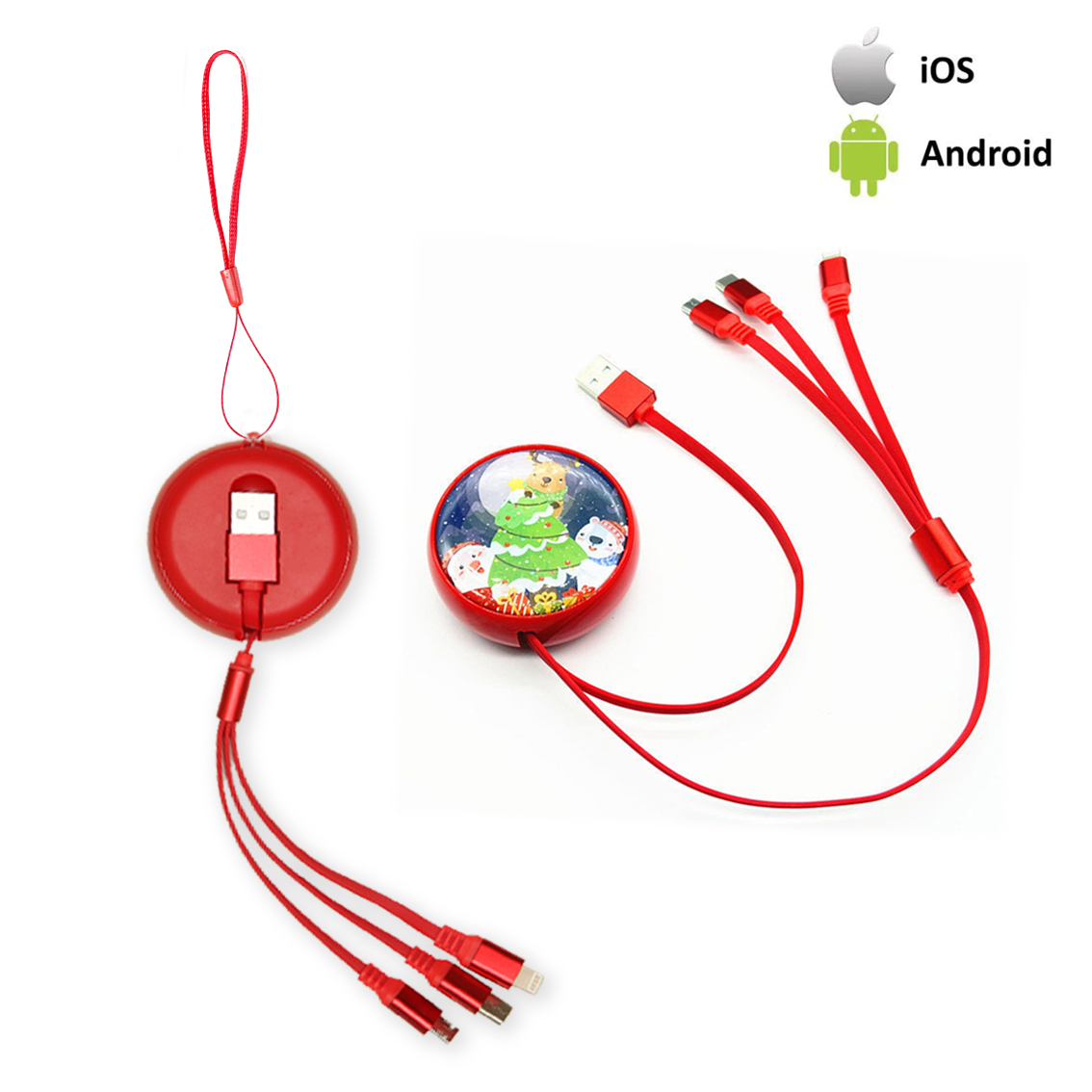 Customised Organized Retractable Cable with Hanging String (with Type-C ...