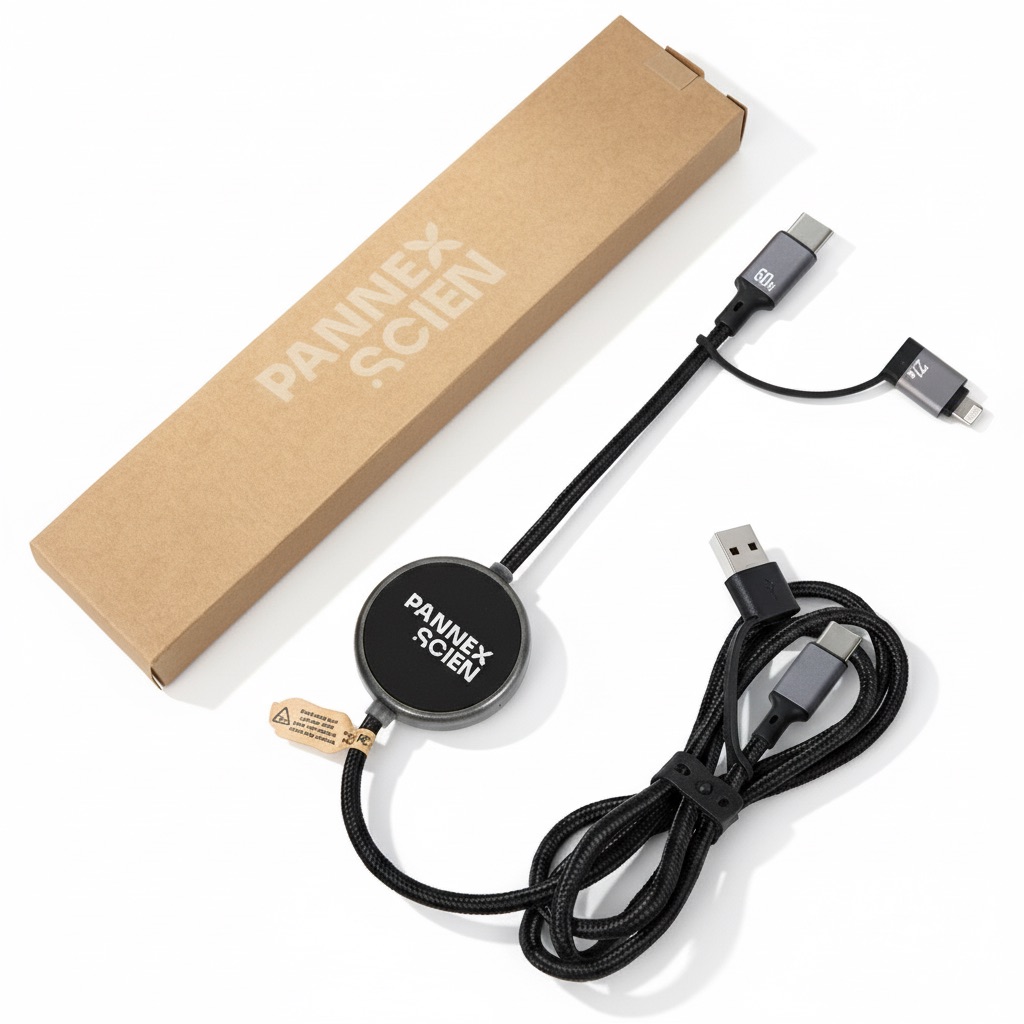 Customised 60W 4-in-1 Switch LED Light Fast Charging Cable With Logo ...