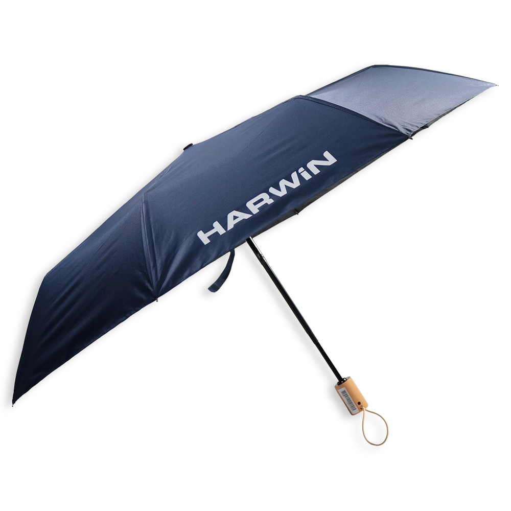 Customised 21'' Automatic Foldable RPET Umbrella (with UV Coating) With Logo Print Singapore