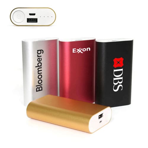 Customised Round Powerbank (5200mAH) With Logo Print Singapore