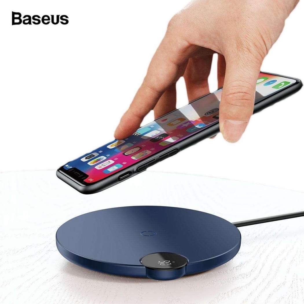 Customised Baseus Digital Led Display Wireless Charger With Logo Print ...