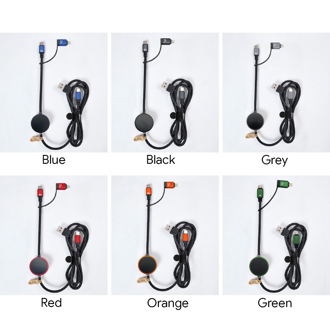 Customised 60W 4-in-1 Switch LED Light Fast Charging Cable With Logo ...