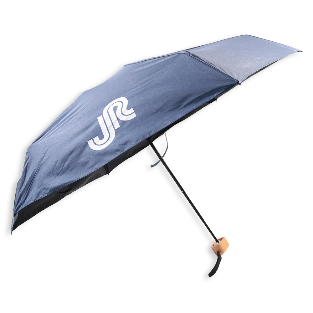 Customised 19'' Compact Lightweight RPET Umbrella (with UV Coating & Bamboo Handle) With Logo ...