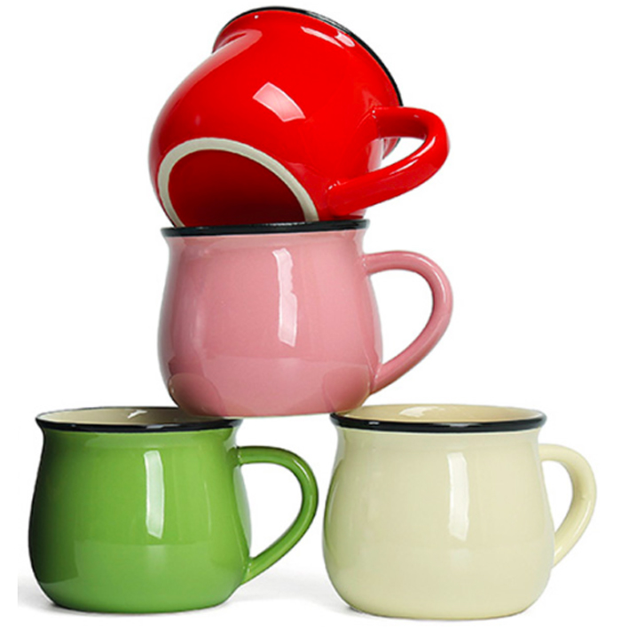 Customised 350ml Breakfast Mug With Logo Print Singapore