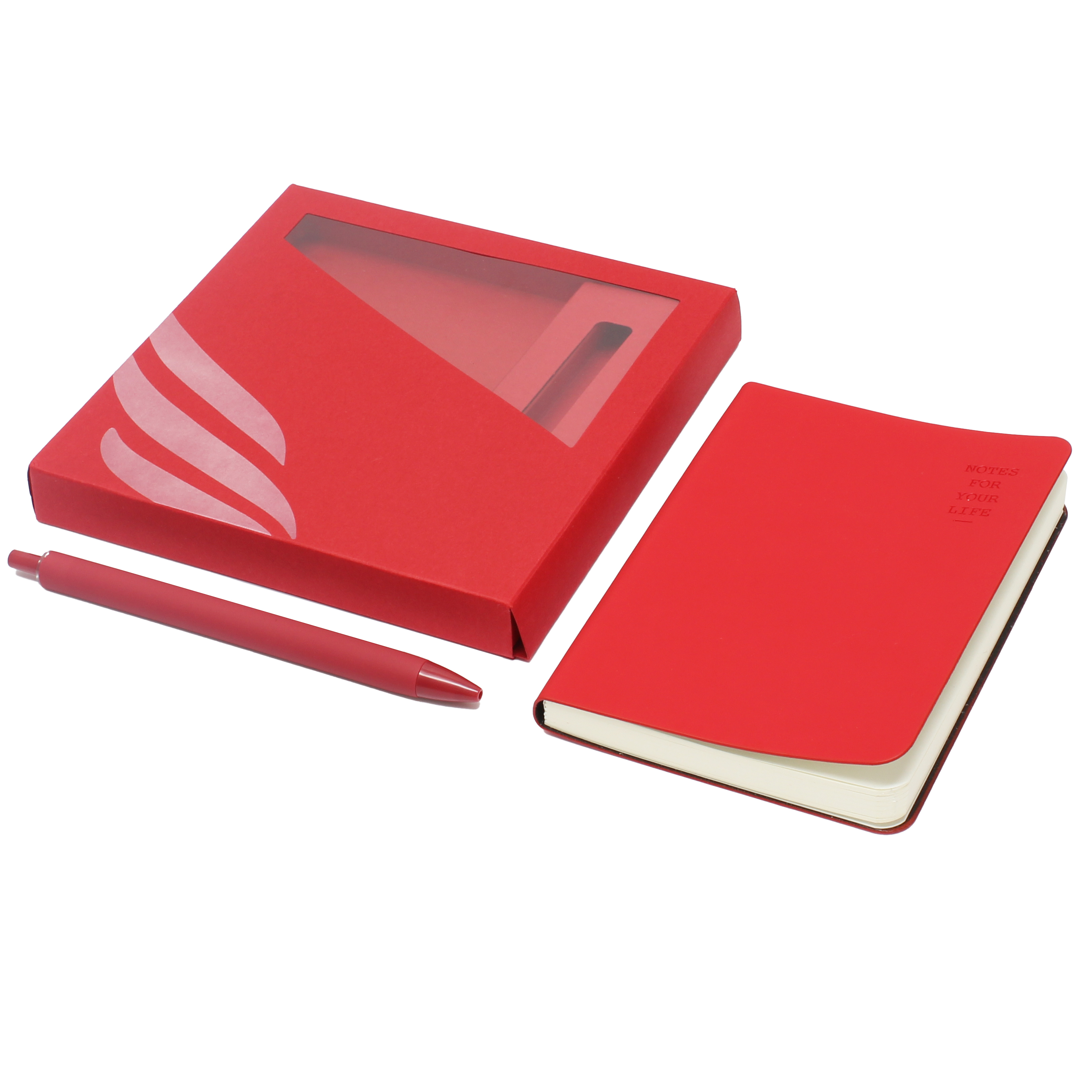 Customised Premium Leather A6 Notebook with Pen Set With Logo Print ...