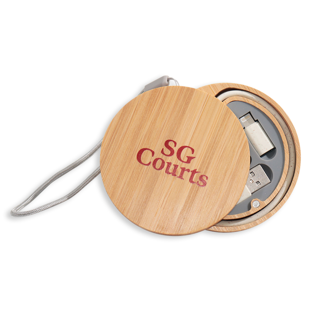 Customised Eco-Friendly Multi Cable Set With Logo Print Singapore