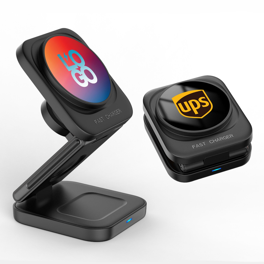 Customised Foldable Magnetic 3 IN 1 Wireless Charger WPC50 With Logo ...