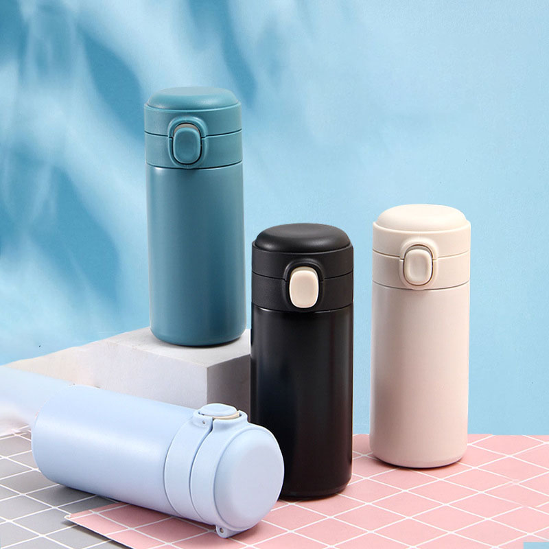 Customised 320ml Pea Stainless Steel Vacuum Flask With Logo Print Singapore